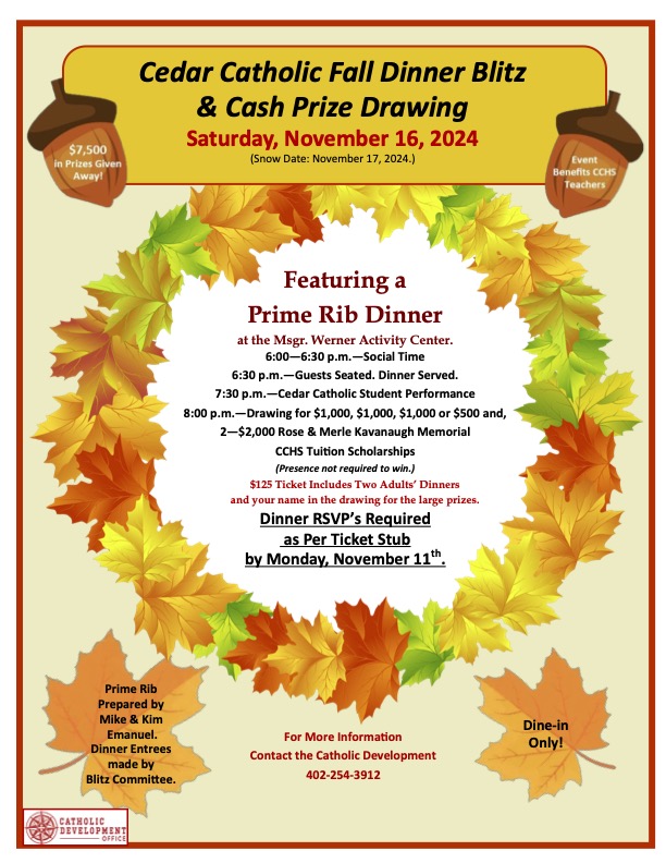 Cedar Catholic High School - CCHS Fall Blitz